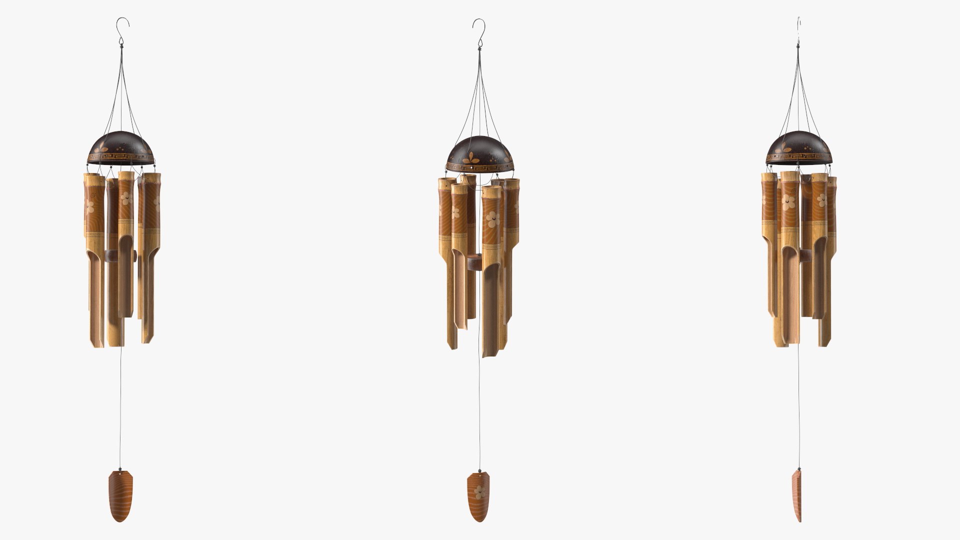 Bamboo Wind Chimes 3D Model - TurboSquid 1846638