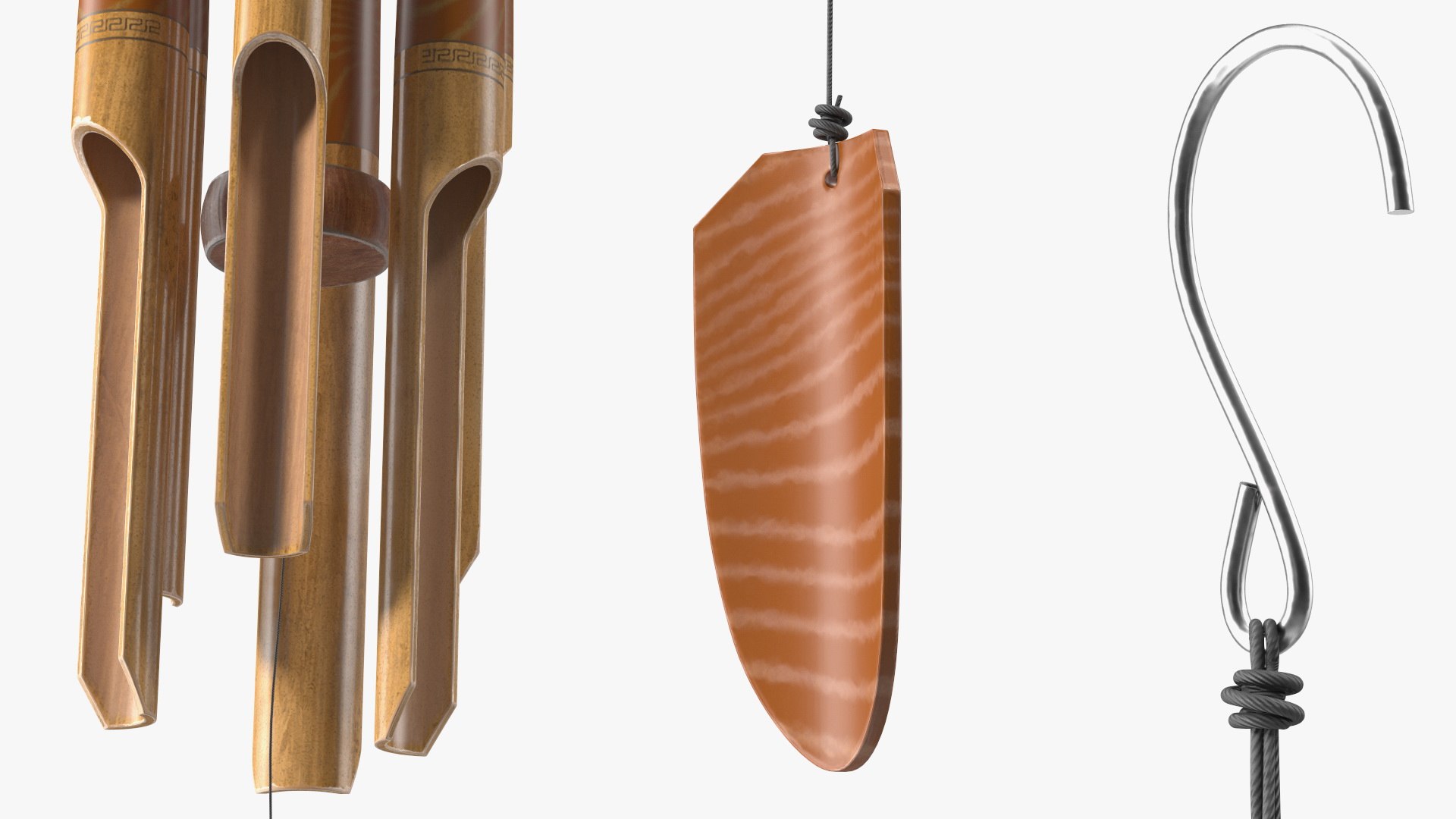Bamboo Wind Chimes 3D Model - TurboSquid 1846638