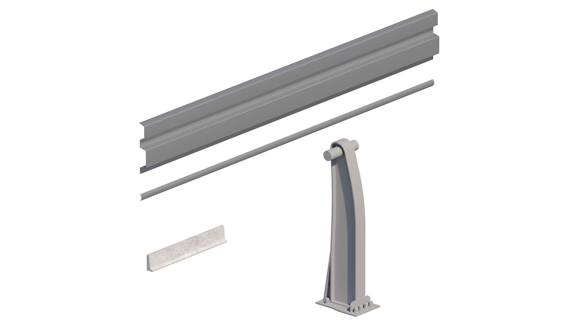 Road Bridge Section Elements For Personal Configuration 3D - TurboSquid ...