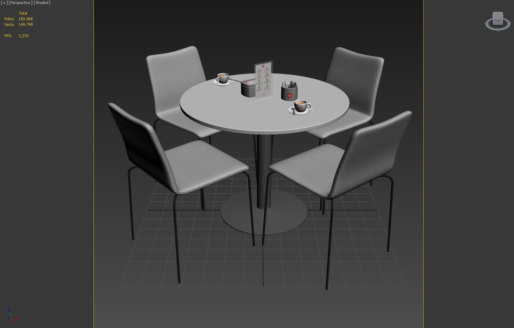 3d Chair Table Model