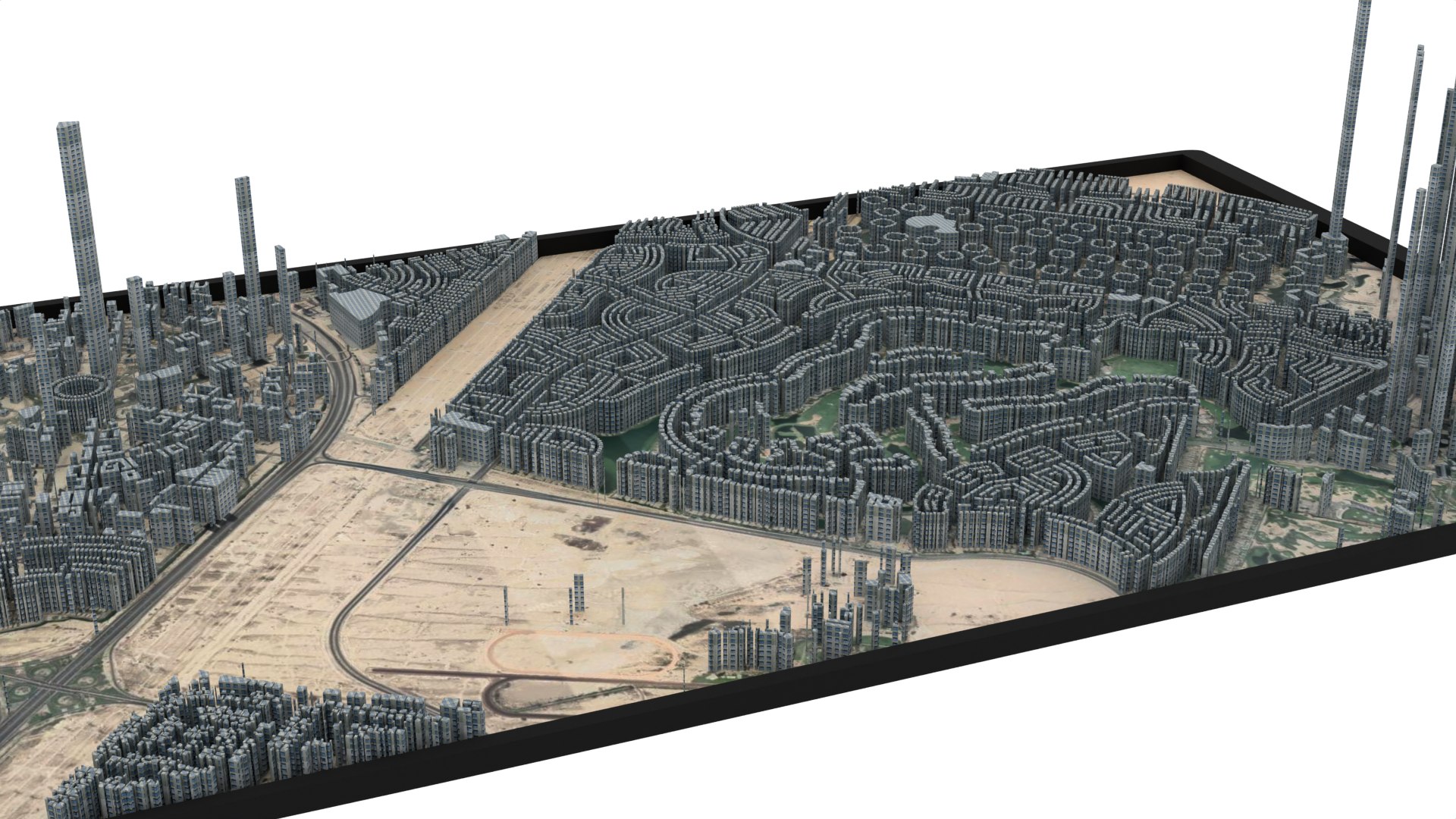 3D City Of Dubai Model - TurboSquid 2035321
