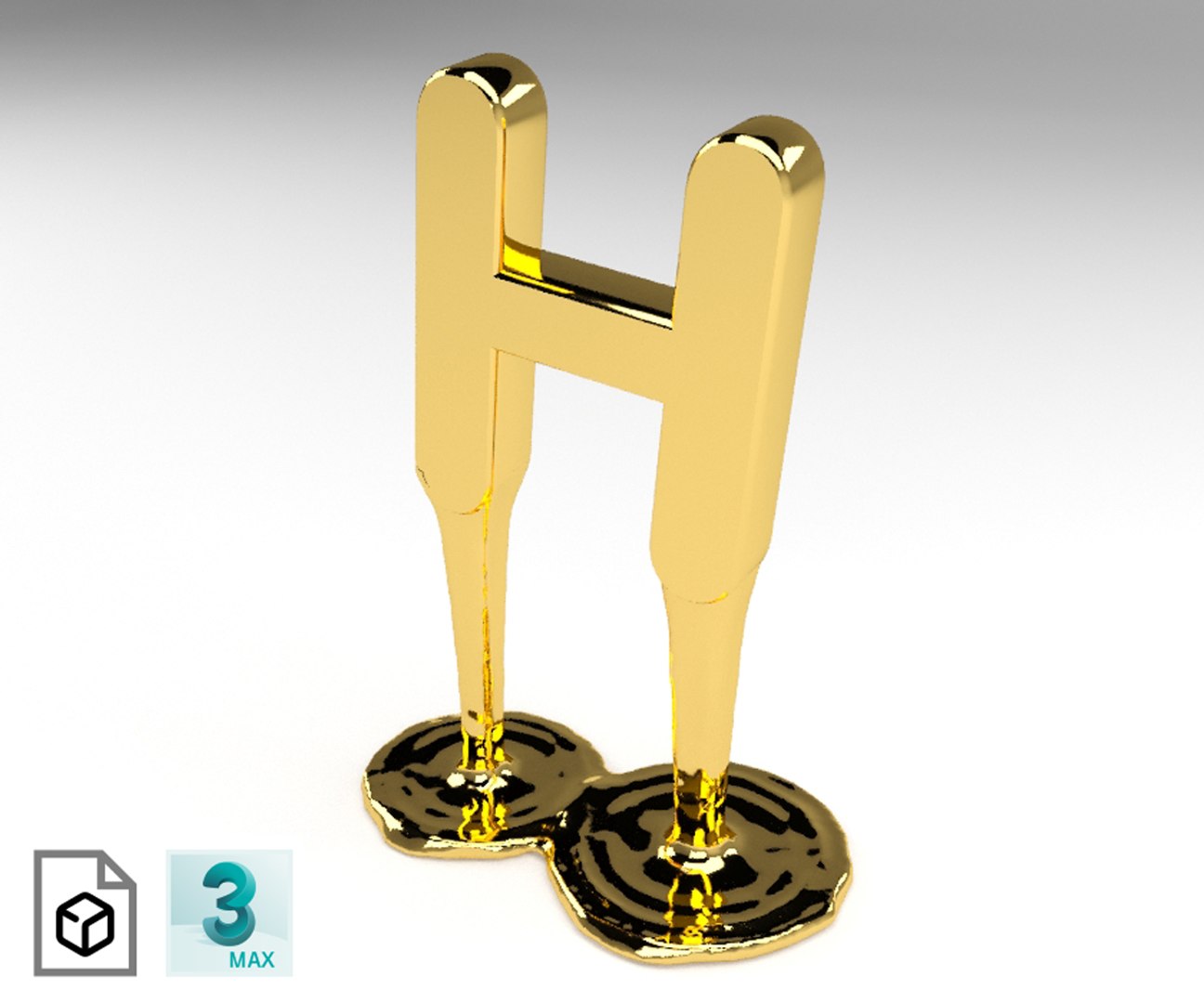 Letter 3D Model - TurboSquid 1408474