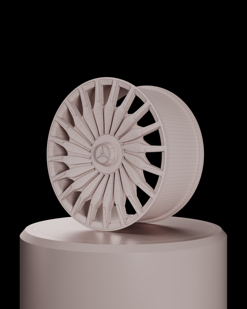 3D Mercedes Benz Rim - TurboSquid 2133468