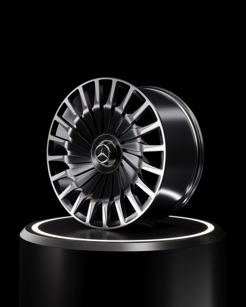 3D Mercedes Benz Rim - TurboSquid 2133468
