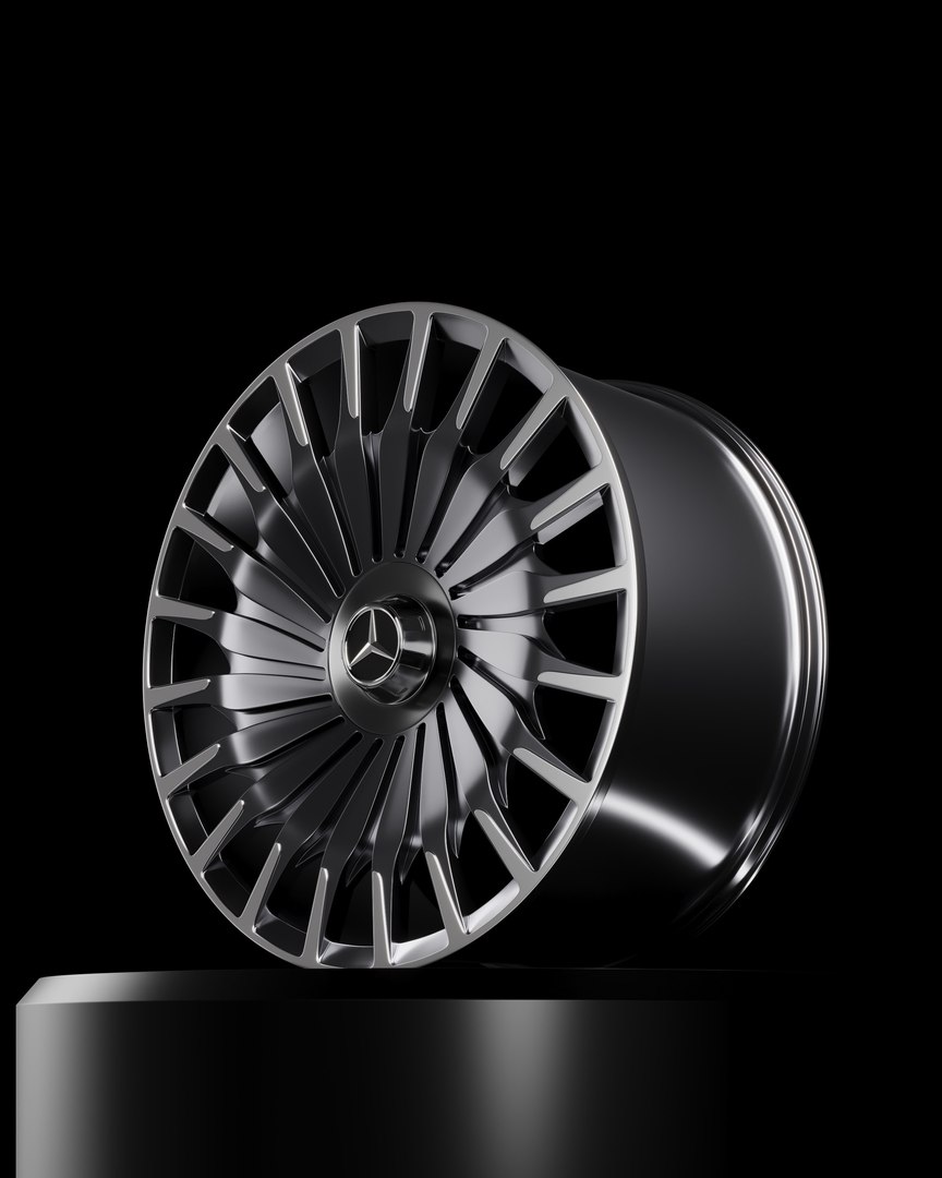 3D Mercedes Benz Rim - TurboSquid 2133468
