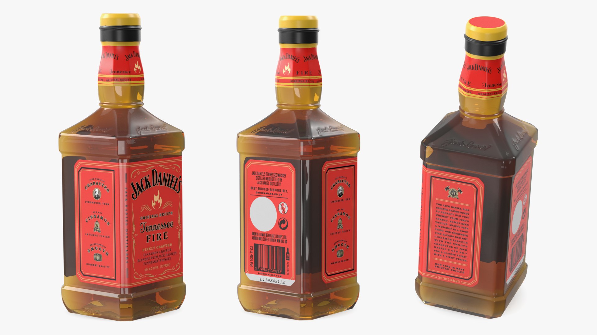 Jack Daniels Tennessee Fire Whiskey Model - TurboSquid 2146546