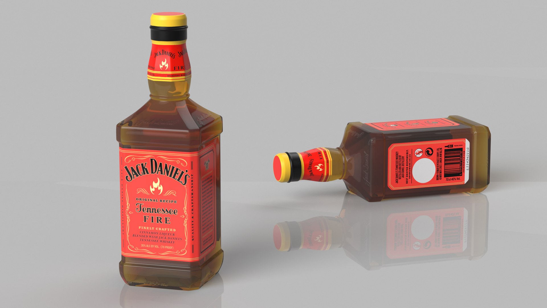 Jack Daniels Tennessee Fire Whiskey Model - TurboSquid 2146546