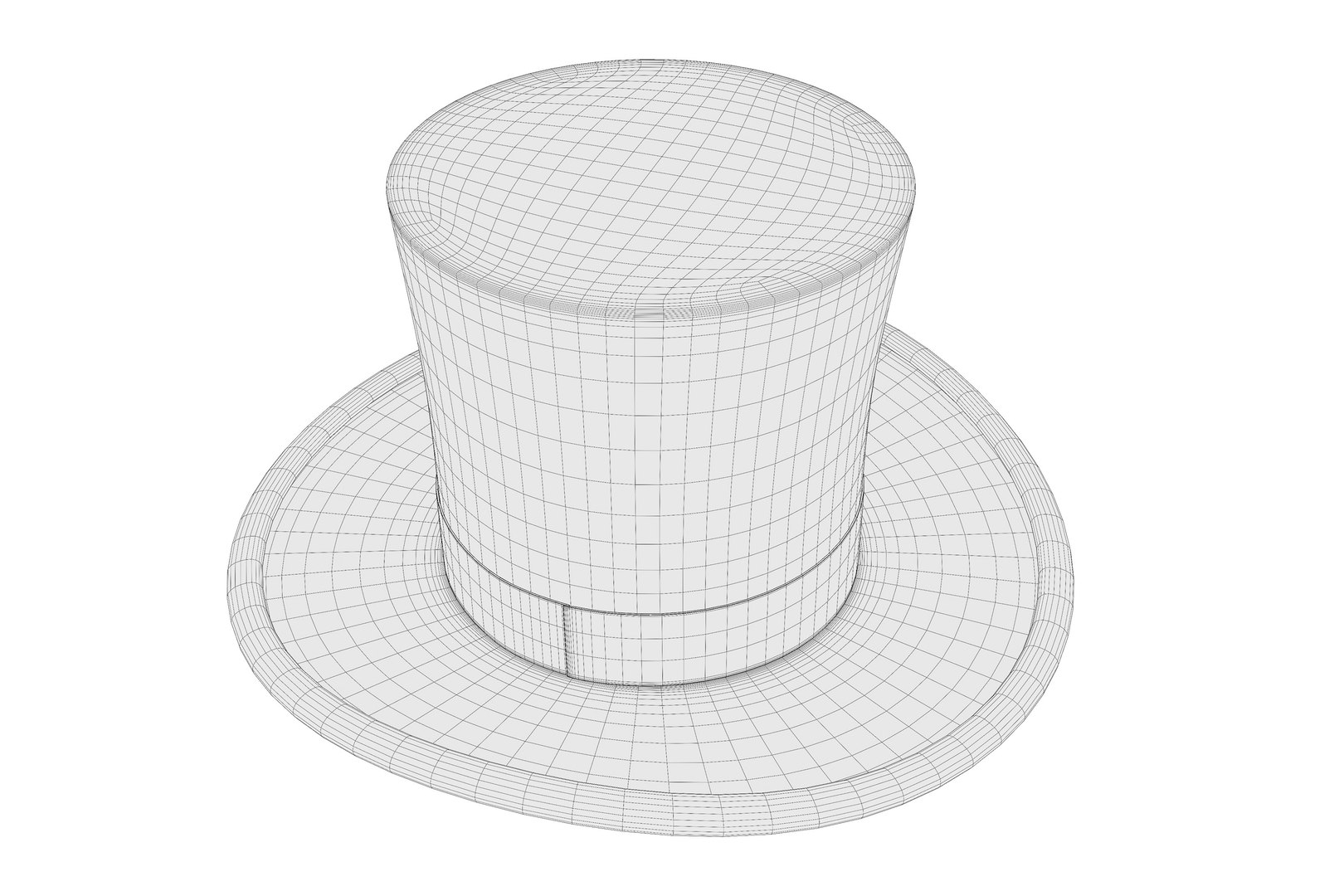 3D Top Hat Red 04 Model - TurboSquid 2305829