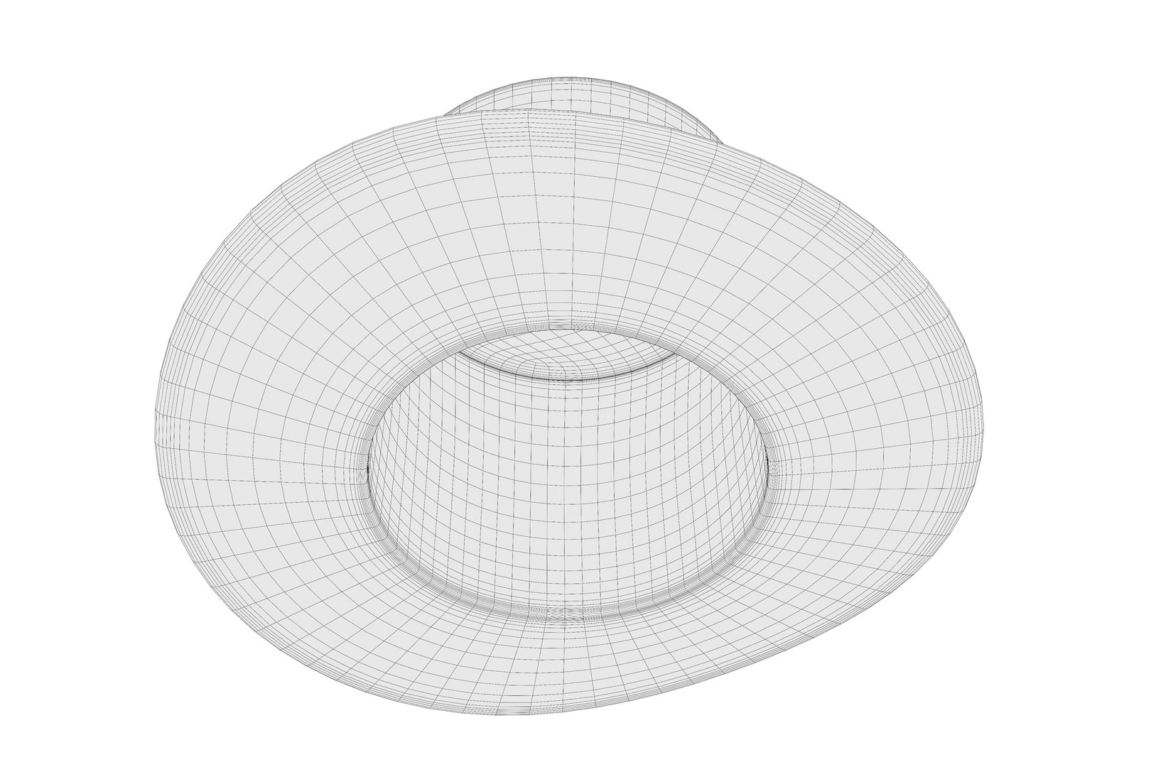 3D Top Hat Red 04 Model - TurboSquid 2305829