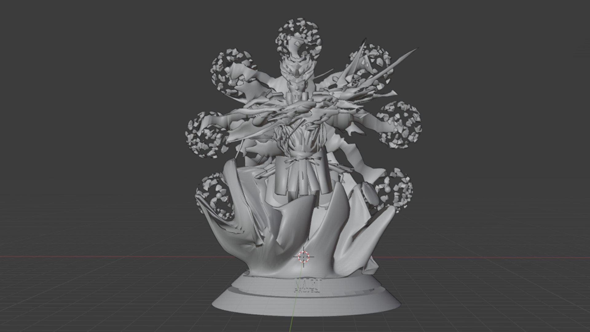 3D Model Sasuke Indra Statue - TurboSquid 1829289