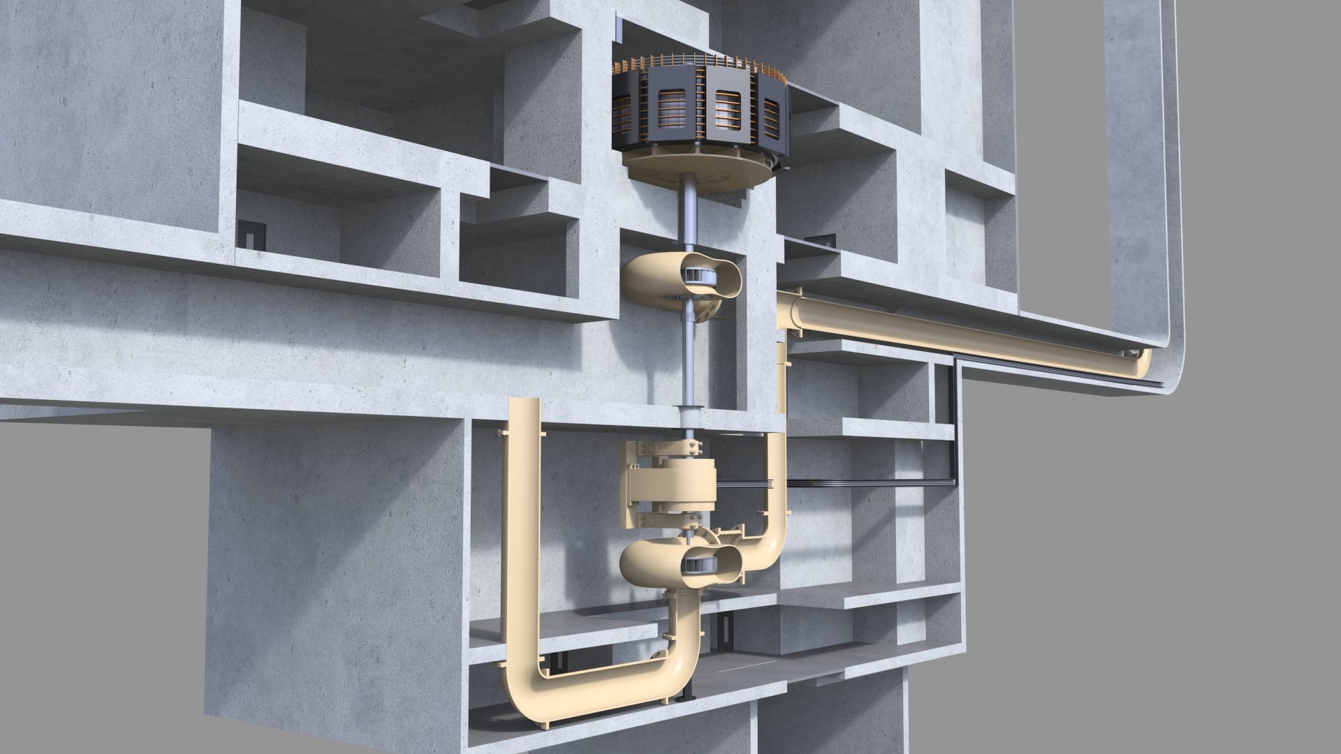 Pumped Storage Hydroelectric Power Plant 3D Model - TurboSquid 1746179