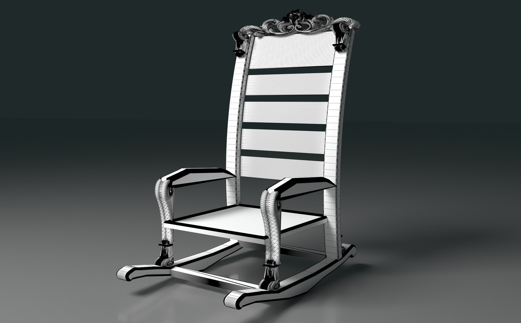 Rocking Chair 2 V2 Model - TurboSquid 1569049