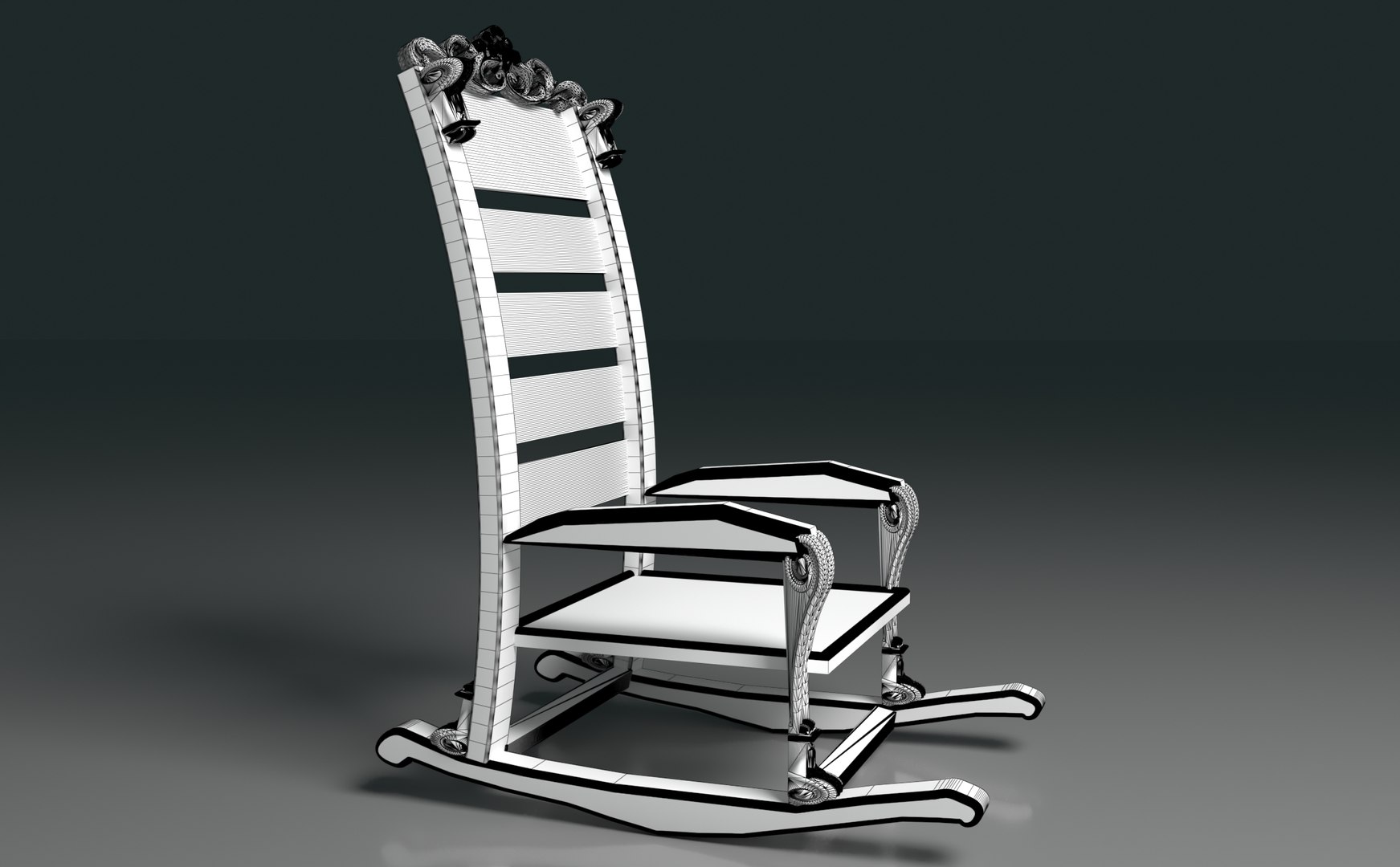 Rocking Chair 2 V2 Model - TurboSquid 1569049