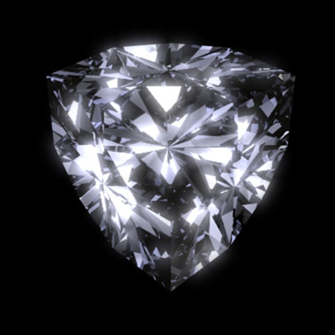 Trilliant Trillion Diamond Cut 3d Model