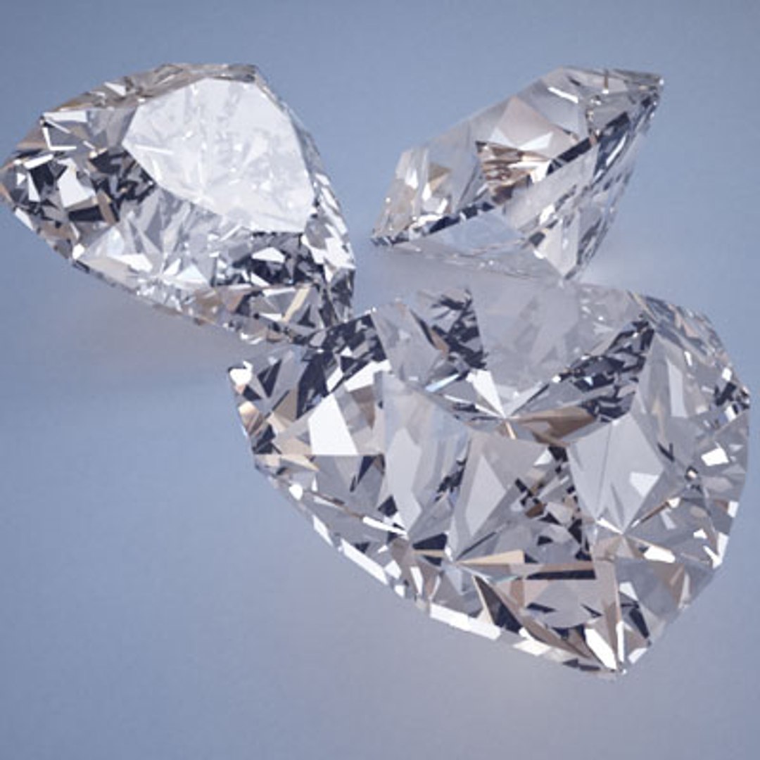 Trilliant Trillion Diamond Cut 3d Model