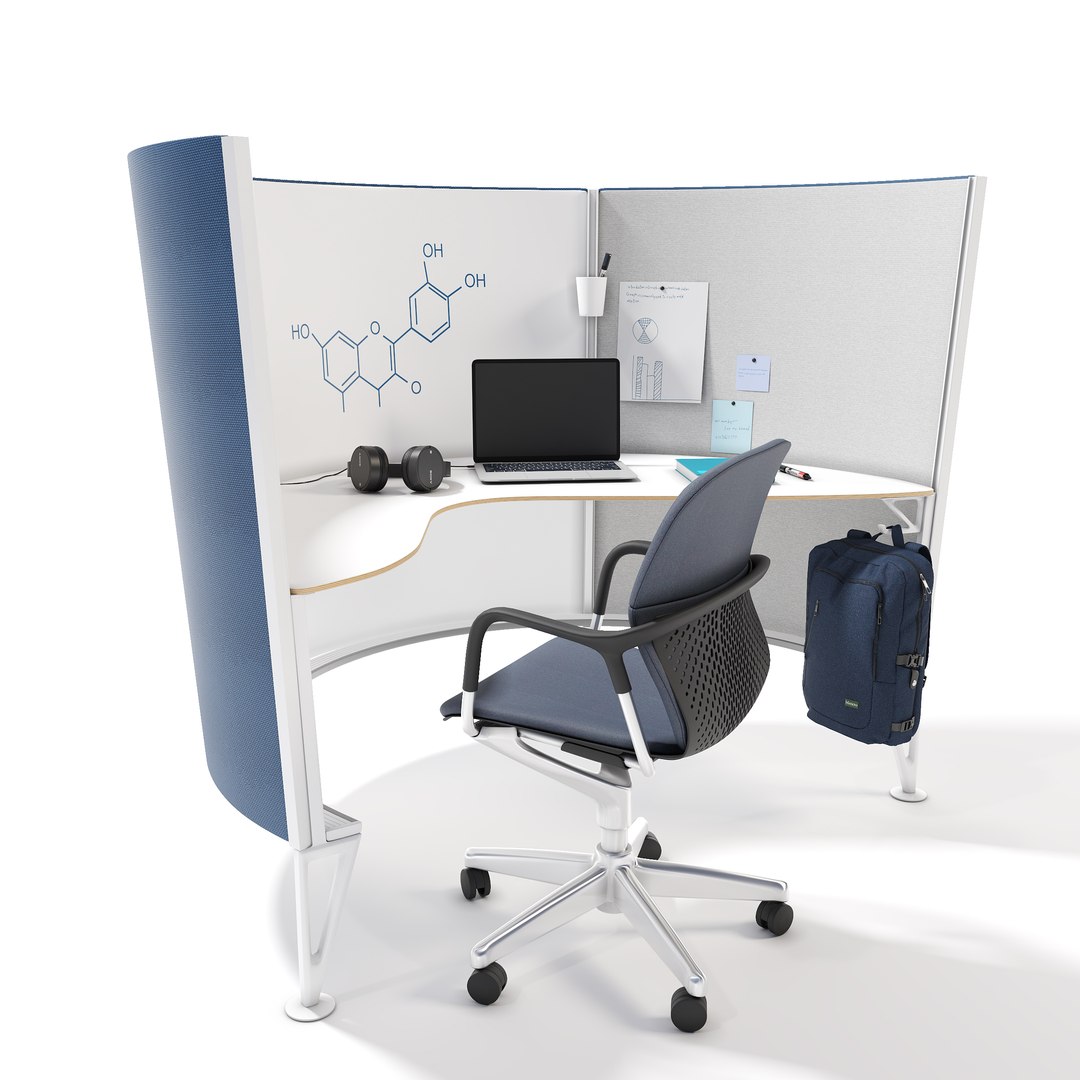 Prospect Solo Space Desk 3D Model - TurboSquid 1370667