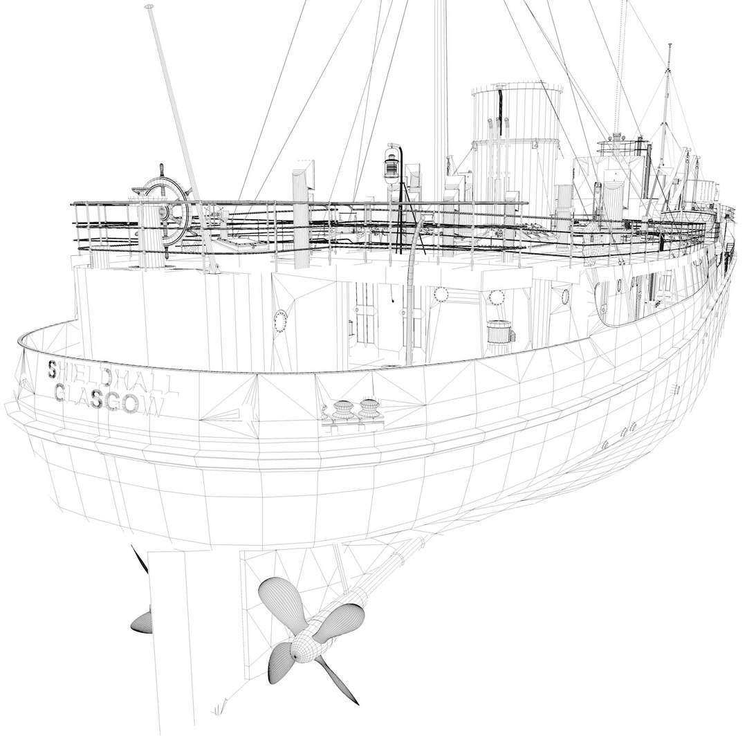1950 S Cargo Ship Dxf