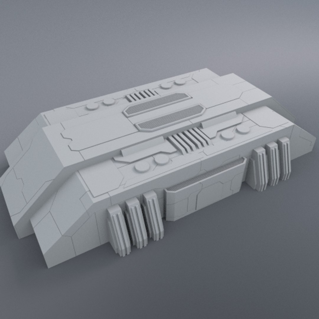 3d Greeble Structure Model