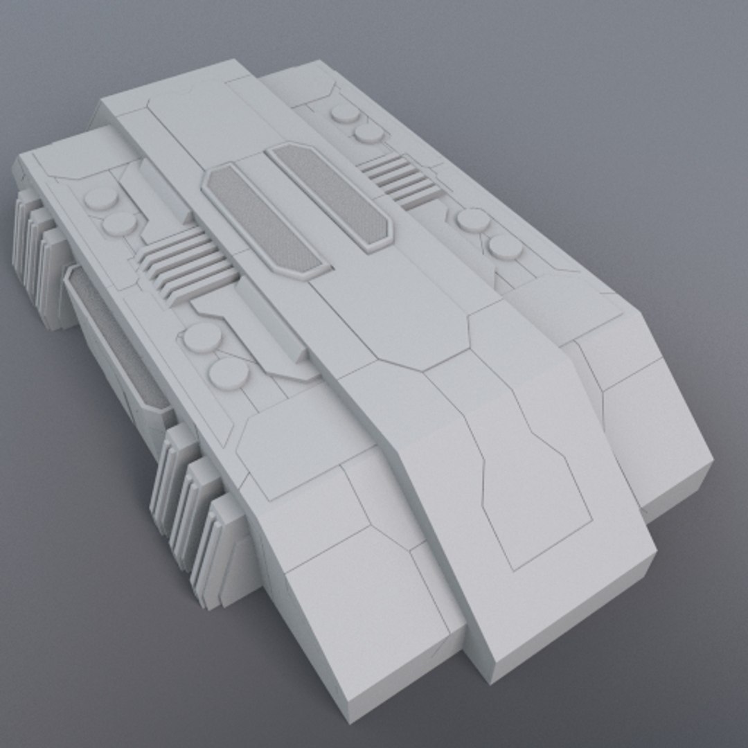 3d Greeble Structure Model