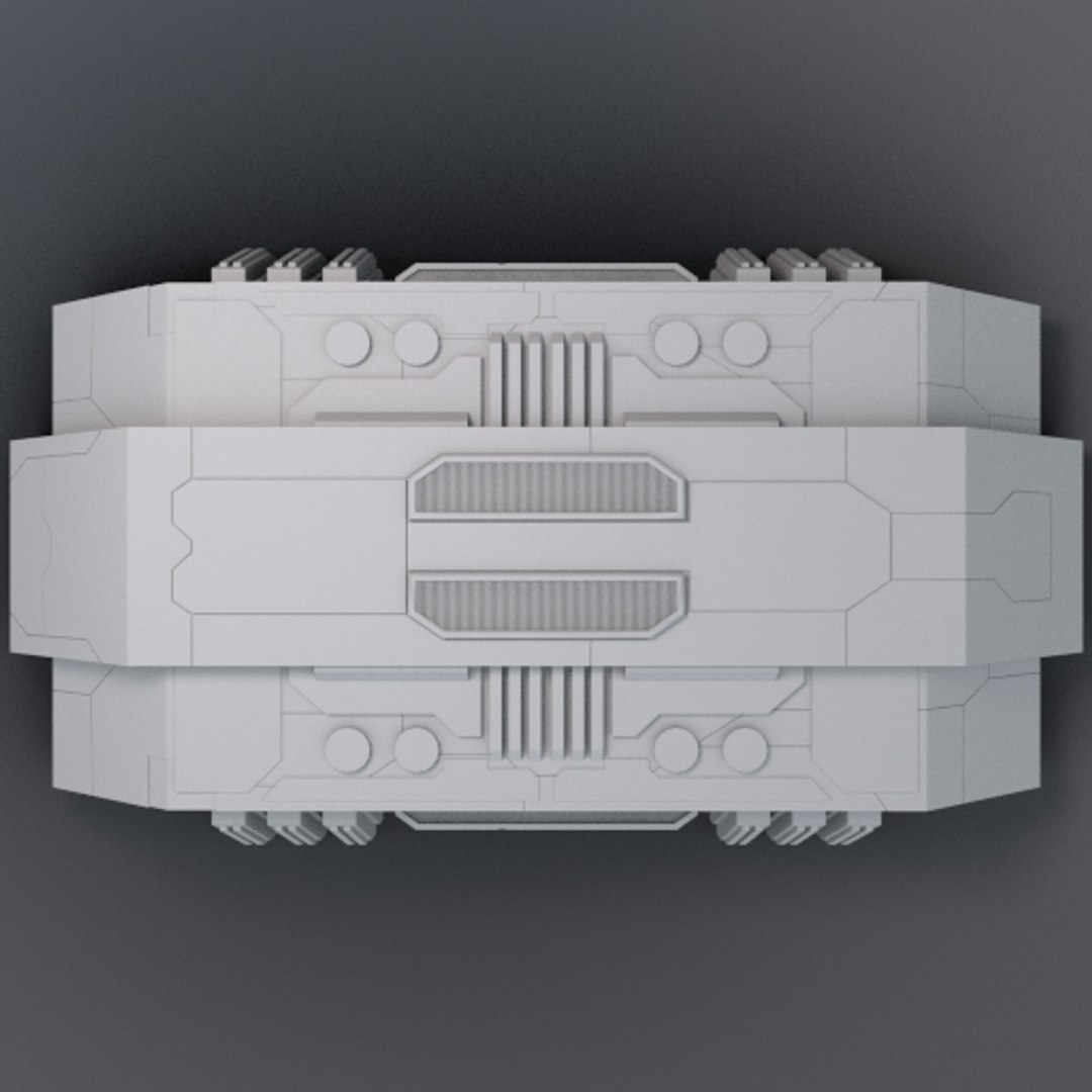 3d Greeble Structure Model