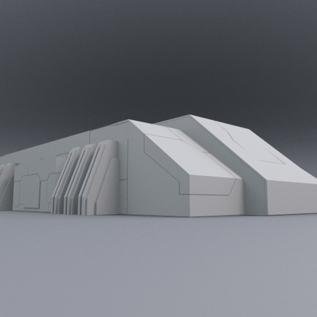 3d Greeble Structure Model