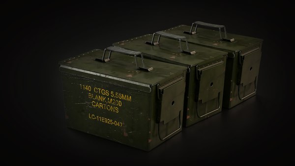 modelo 3d Latas de munición - TurboSquid 2200825