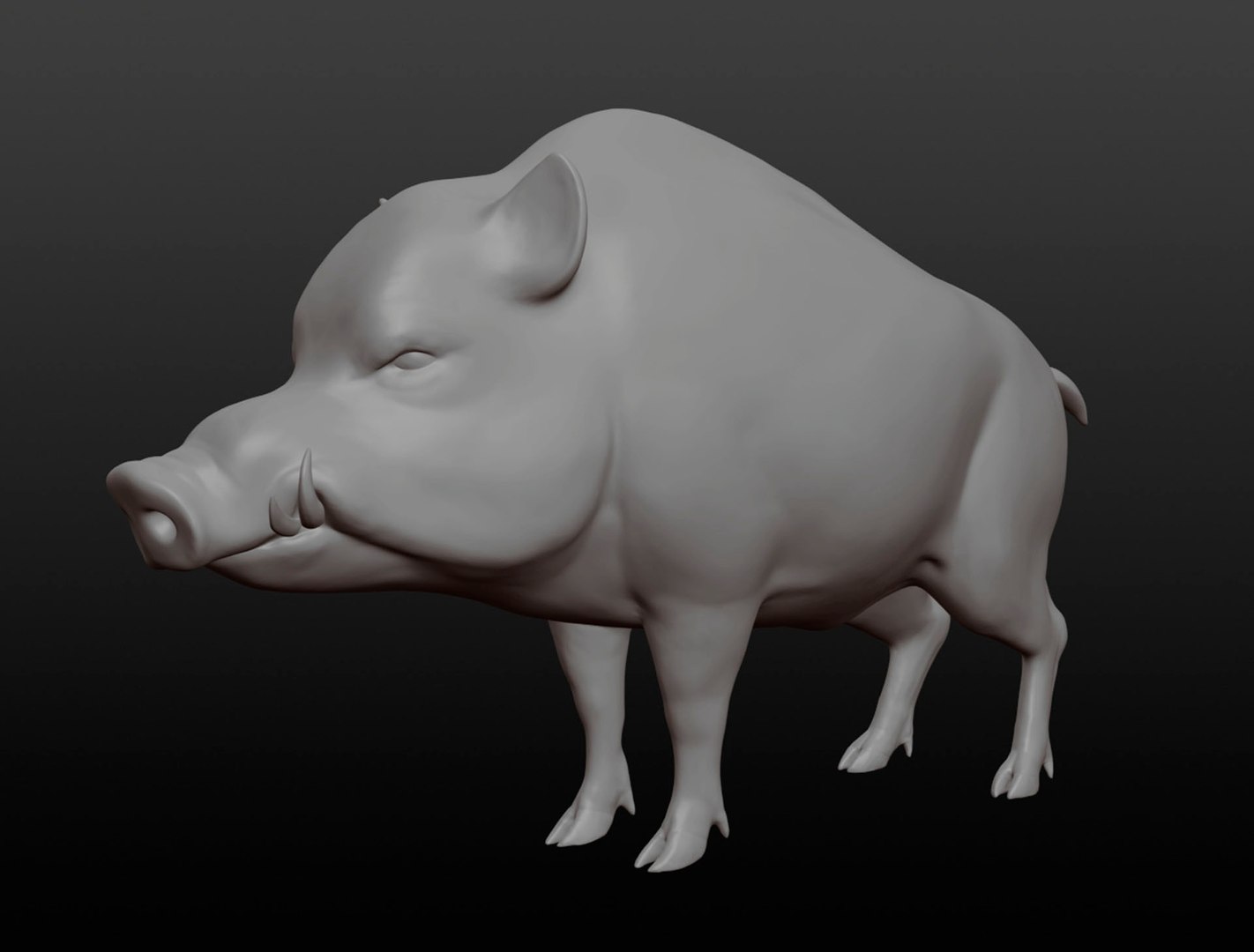 Wild Boar Base Mesh 3D Model - TurboSquid 1720646