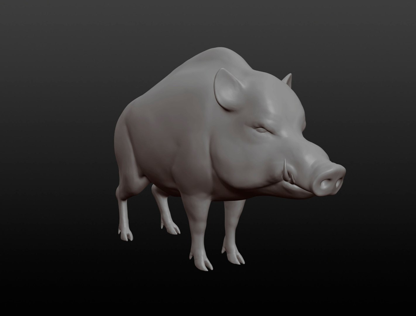 Wild Boar Base Mesh 3D Model - TurboSquid 1720646