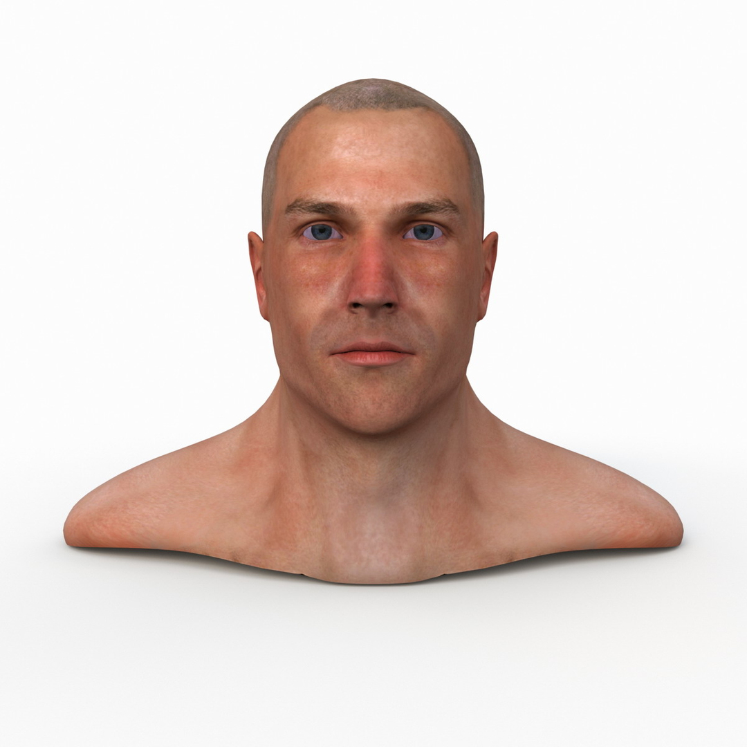 3d Model Male Head 6