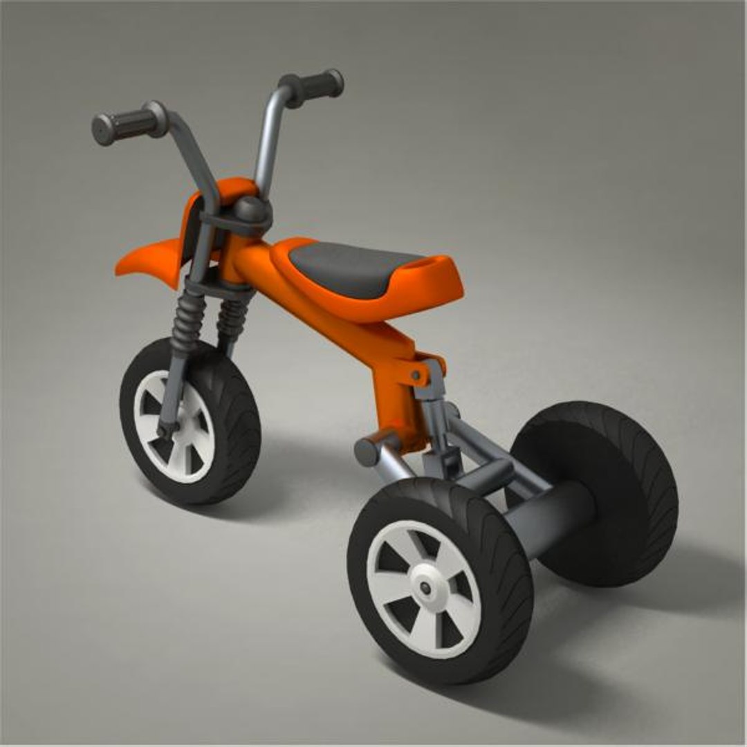 child-bikes-3d-model