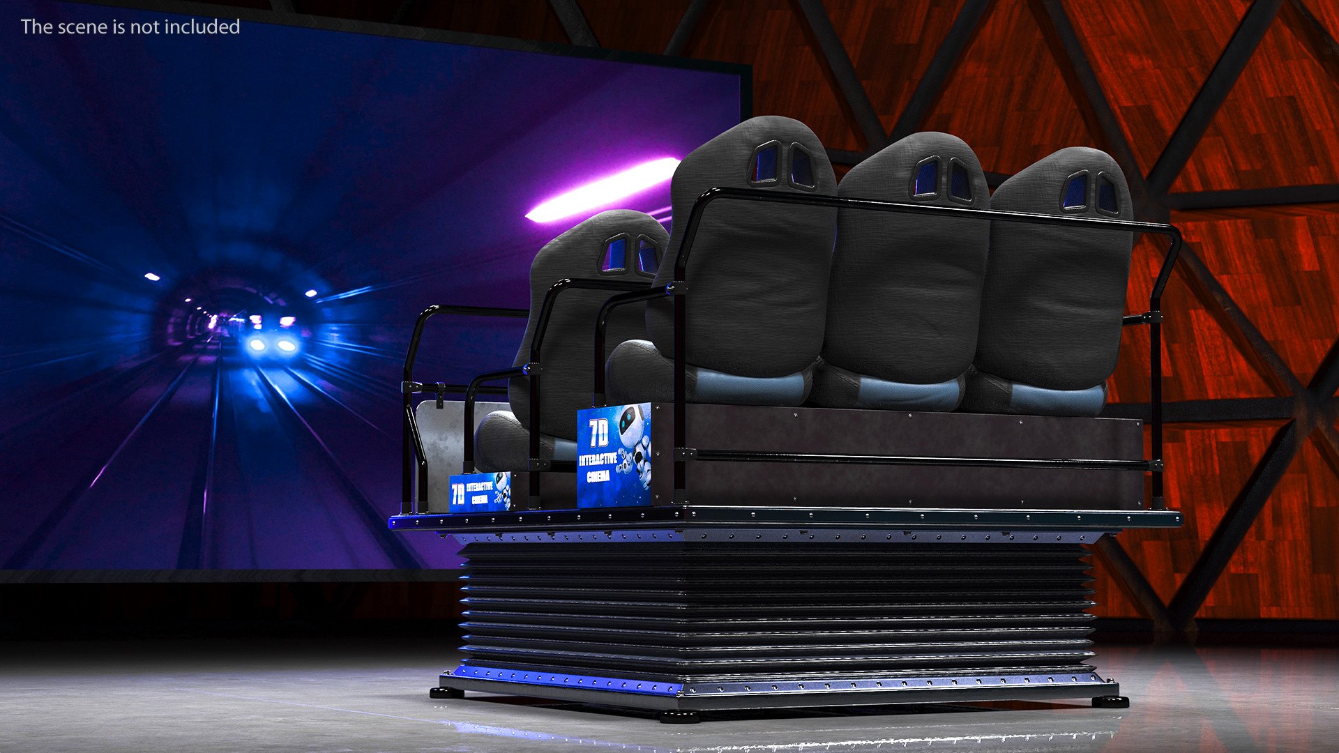 Virtual Reality Game Machine 7D Cinema Rigged 3D - TurboSquid 1764298