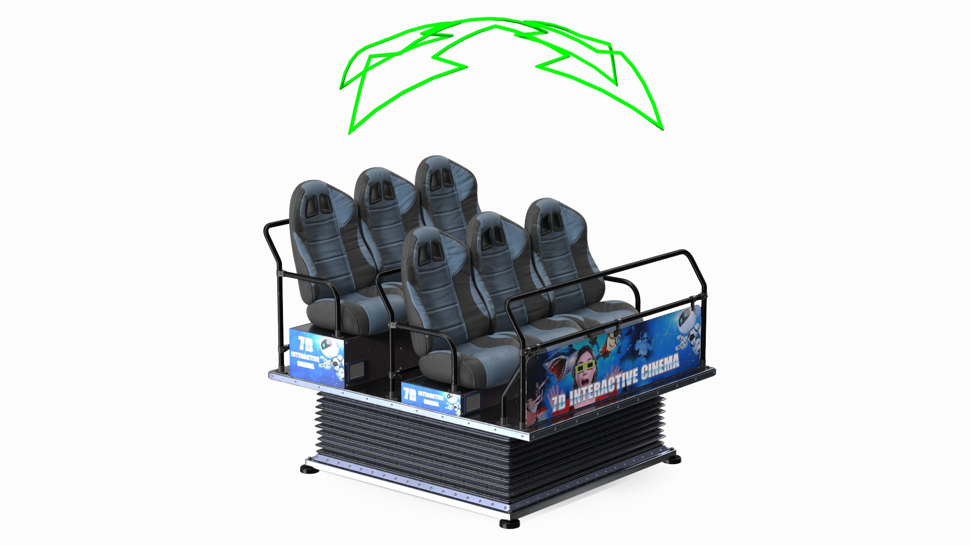 Virtual Reality Game Machine 7D Cinema Rigged 3D - TurboSquid 1764298