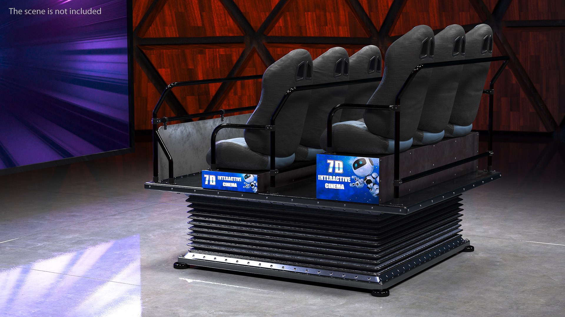 Virtual Reality Game Machine 7D Cinema Rigged 3D - TurboSquid 1764298