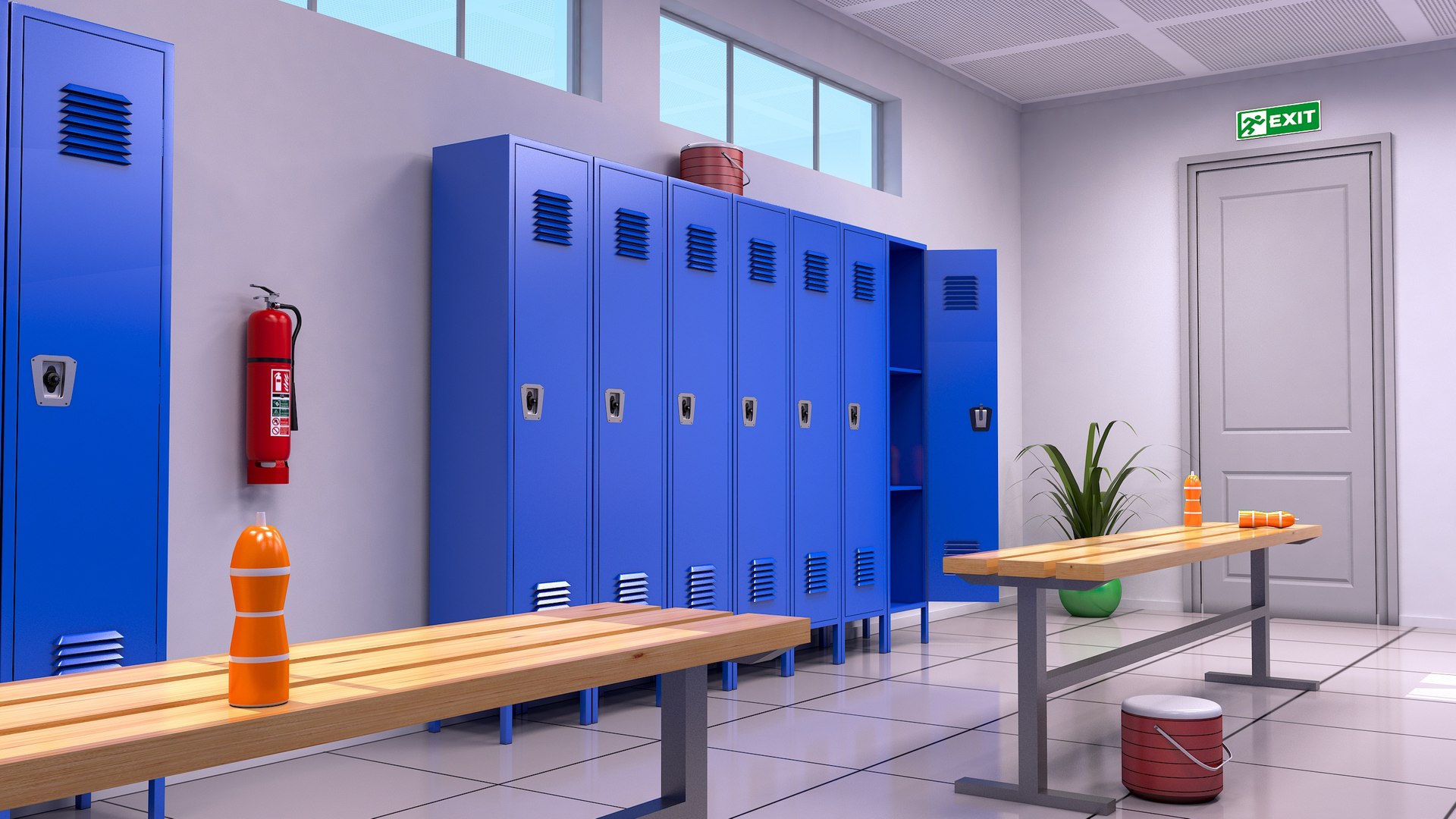 3D Locker Room Collection 2 - TurboSquid 1839674