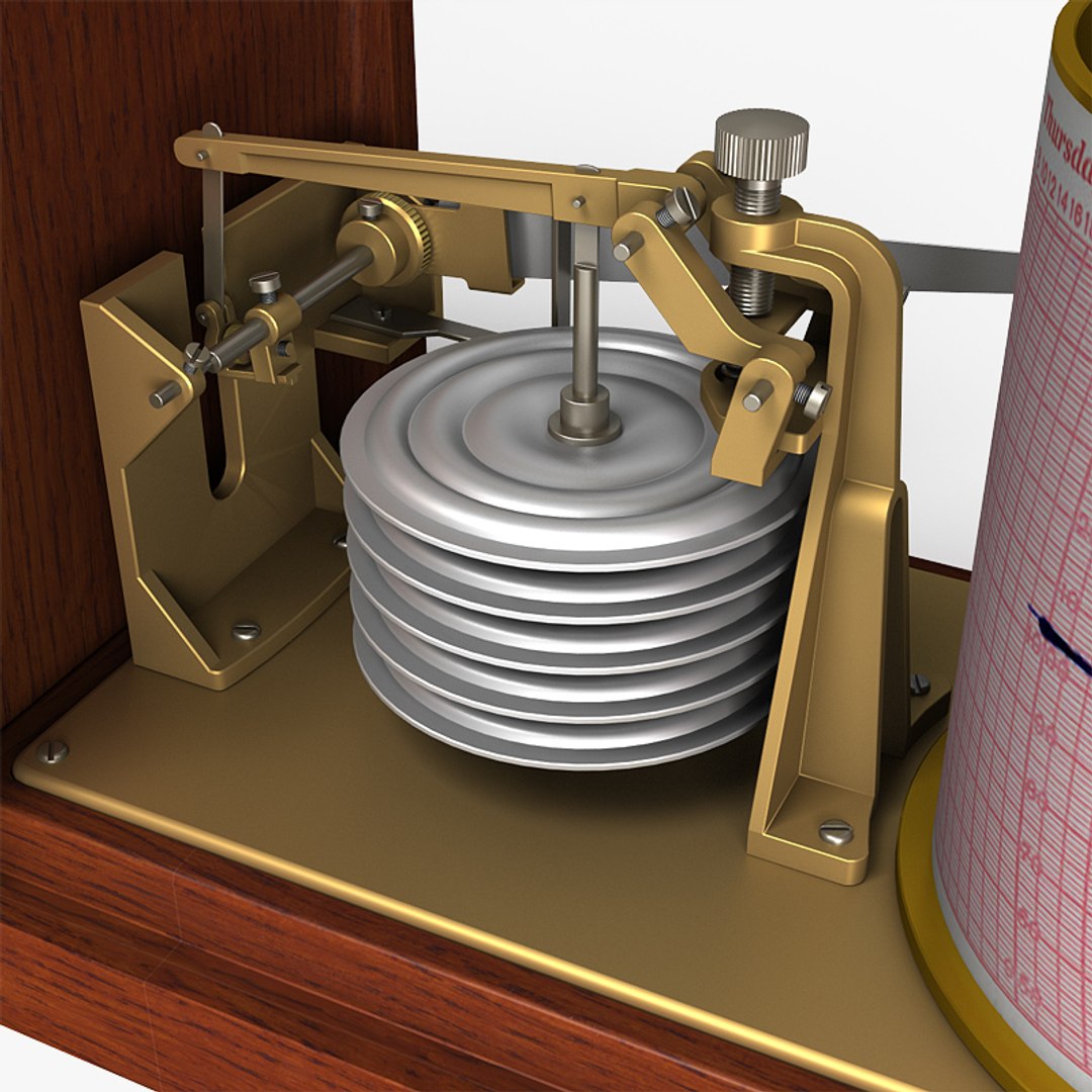 barograph recording aneroid 3d model