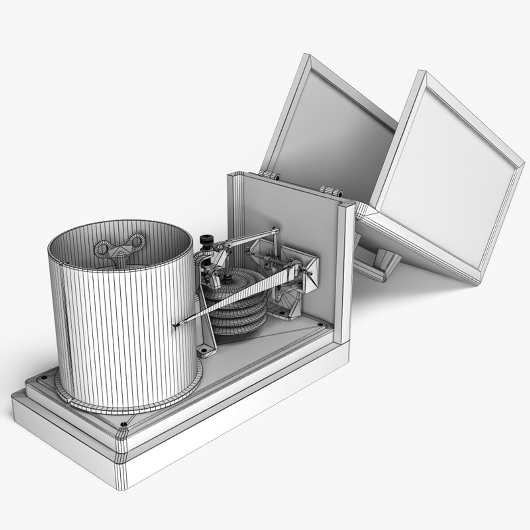 barograph recording aneroid 3d model