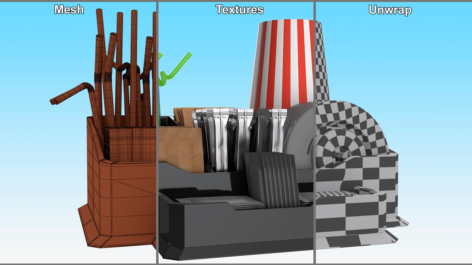 Coffee Station Organizer Set 3D Model - TurboSquid 2371805