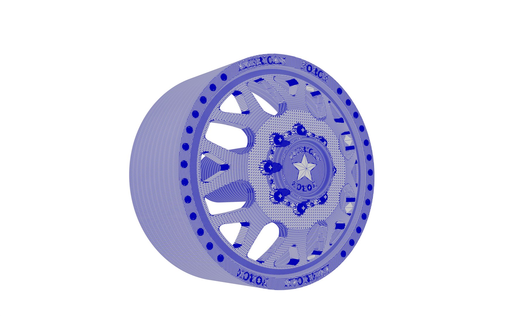 3D AMERICAN FORCE DB03 PAYLOAD DBO WHEEL RIM - TurboSquid 2147520