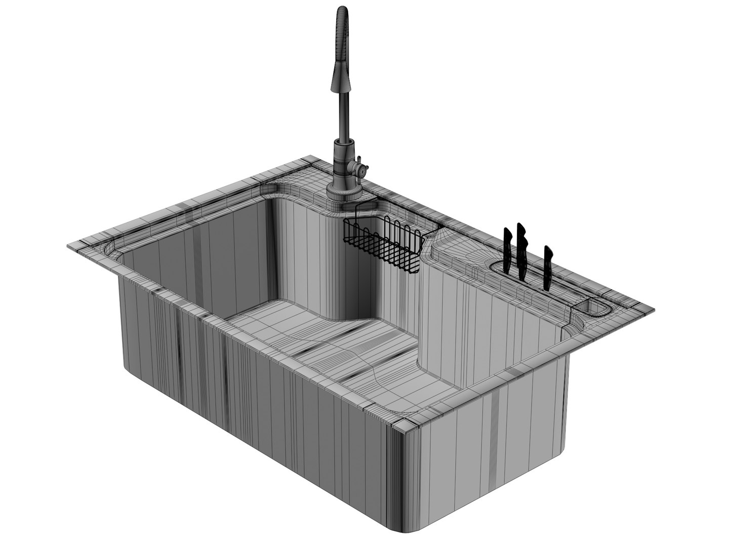 Kitchen Zinc 3D - TurboSquid 2023678