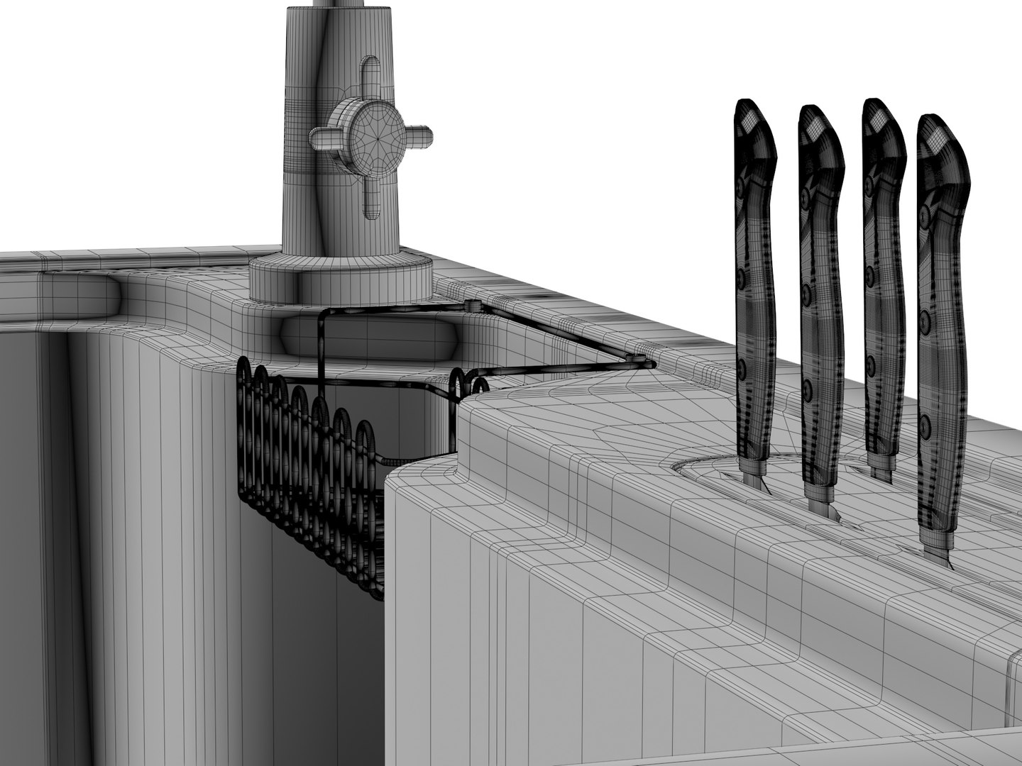 Kitchen Zinc 3D - TurboSquid 2023678