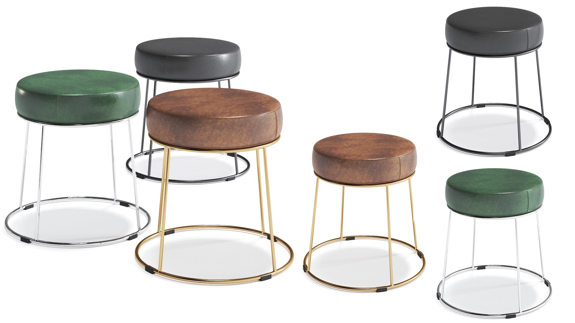 3D Cody low stool by Jess Design Seating-Poufs model - TurboSquid 2112772