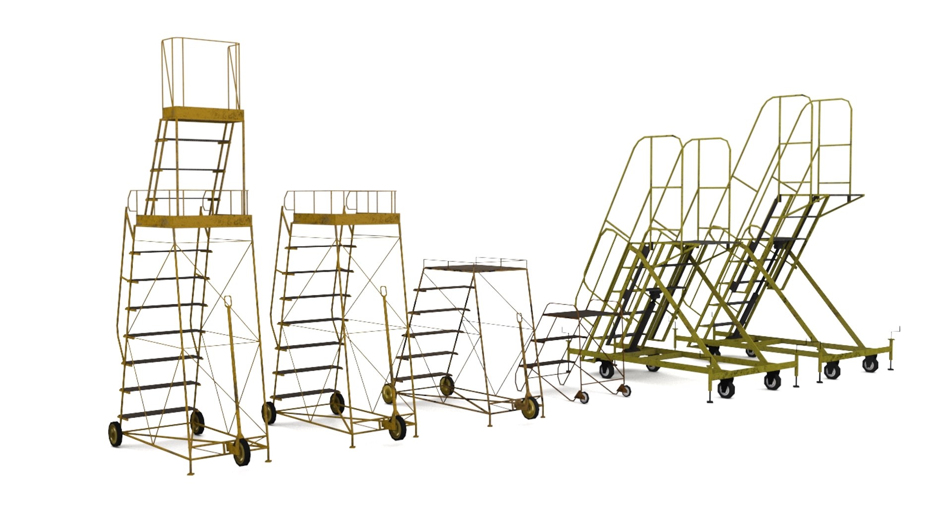 Airfield Ladders 3D Model - TurboSquid 1171902