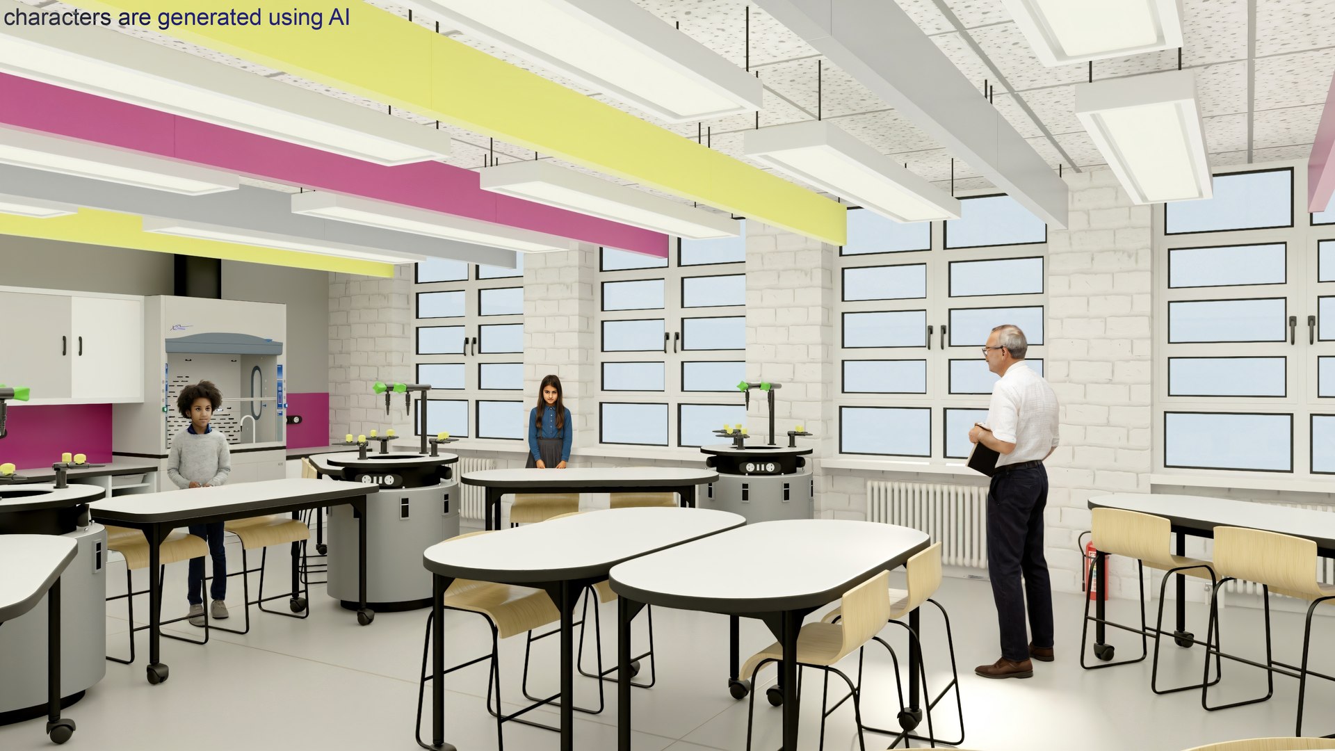 Modern Interior Of The School Chemistry Classroom 3D Model - TurboSquid ...
