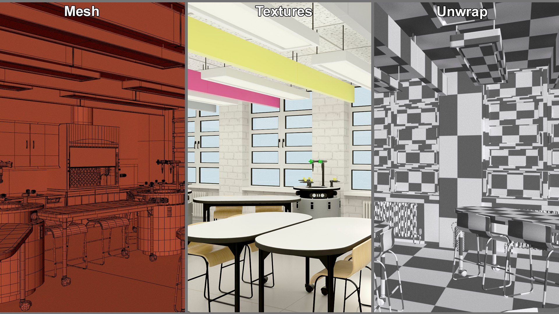 Modern Interior Of The School Chemistry Classroom 3D Model - TurboSquid ...