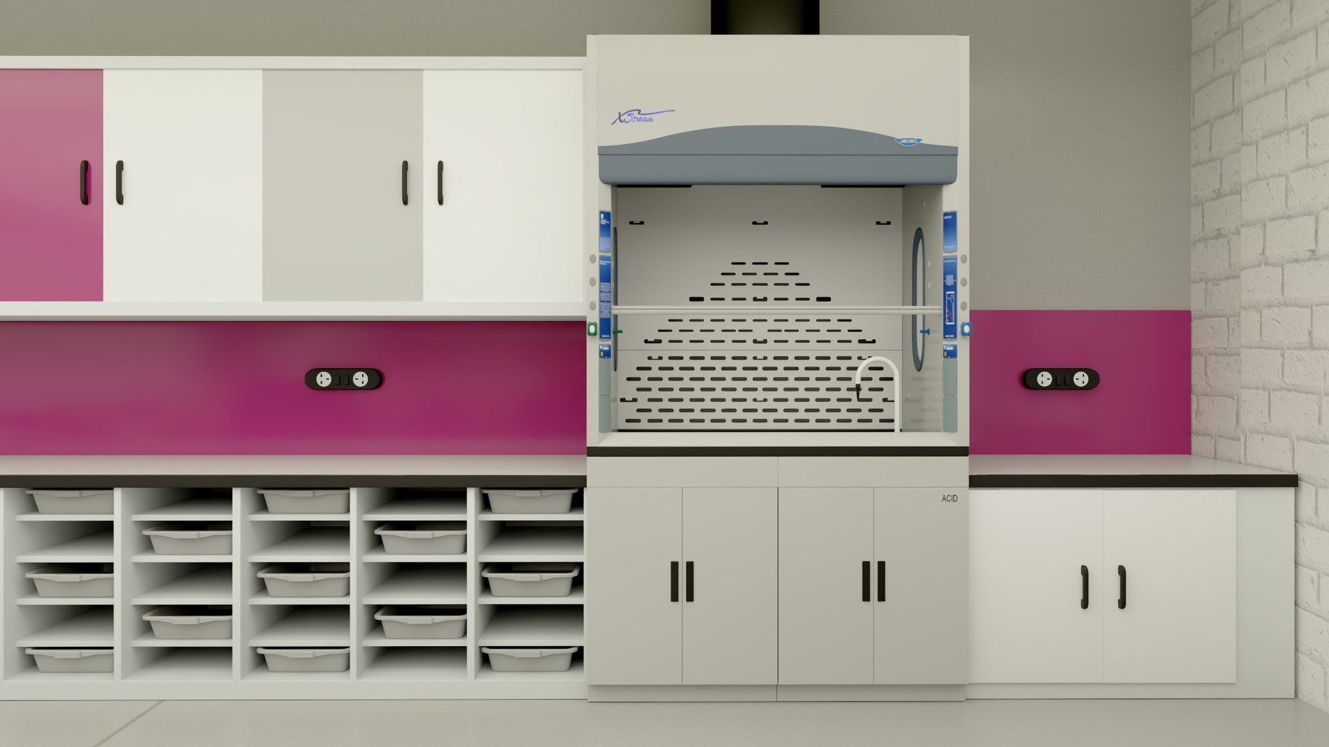 Modern Interior Of The School Chemistry Classroom 3D Model - TurboSquid ...