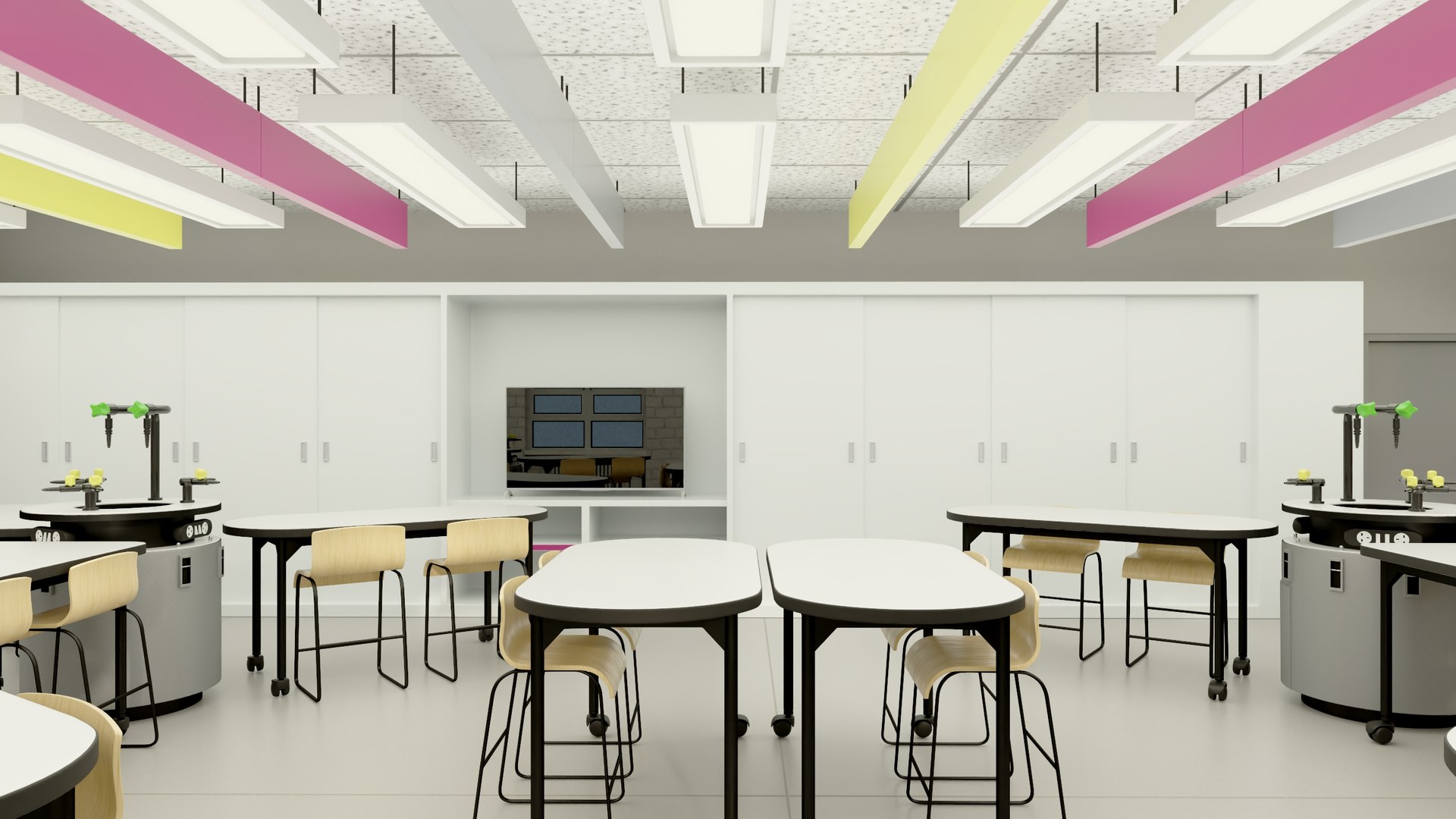 Modern Interior Of The School Chemistry Classroom 3D Model - TurboSquid ...