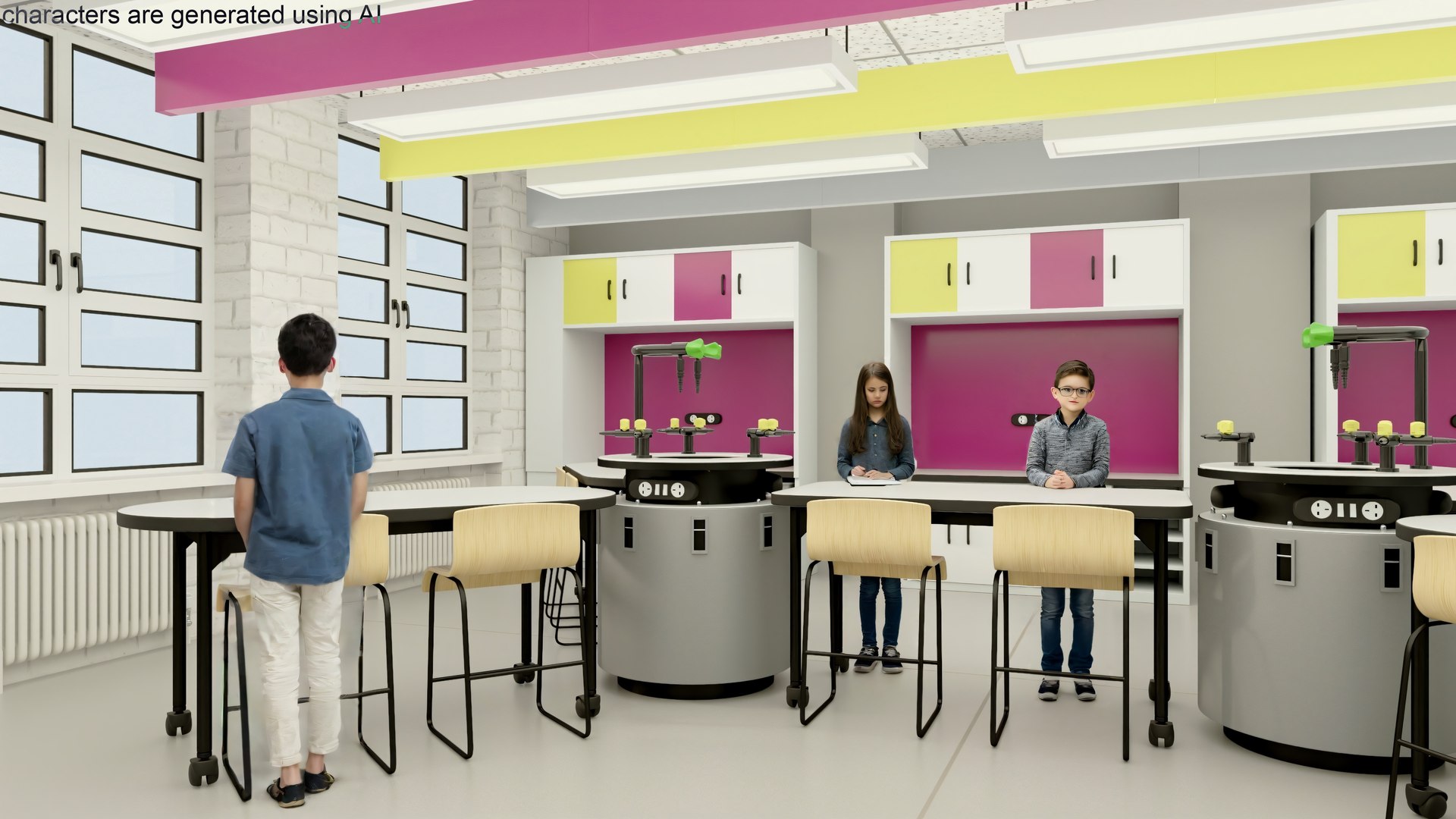 Modern Interior Of The School Chemistry Classroom 3D Model - TurboSquid ...
