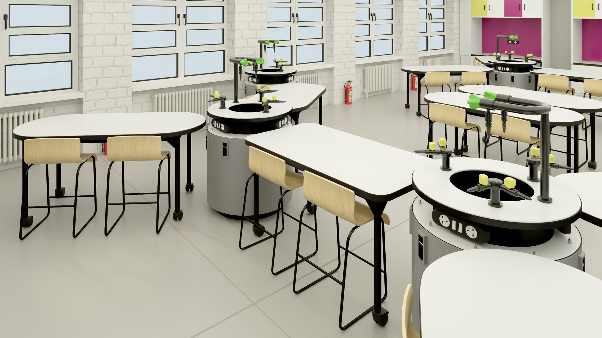 Modern Interior Of The School Chemistry Classroom 3D Model - TurboSquid ...