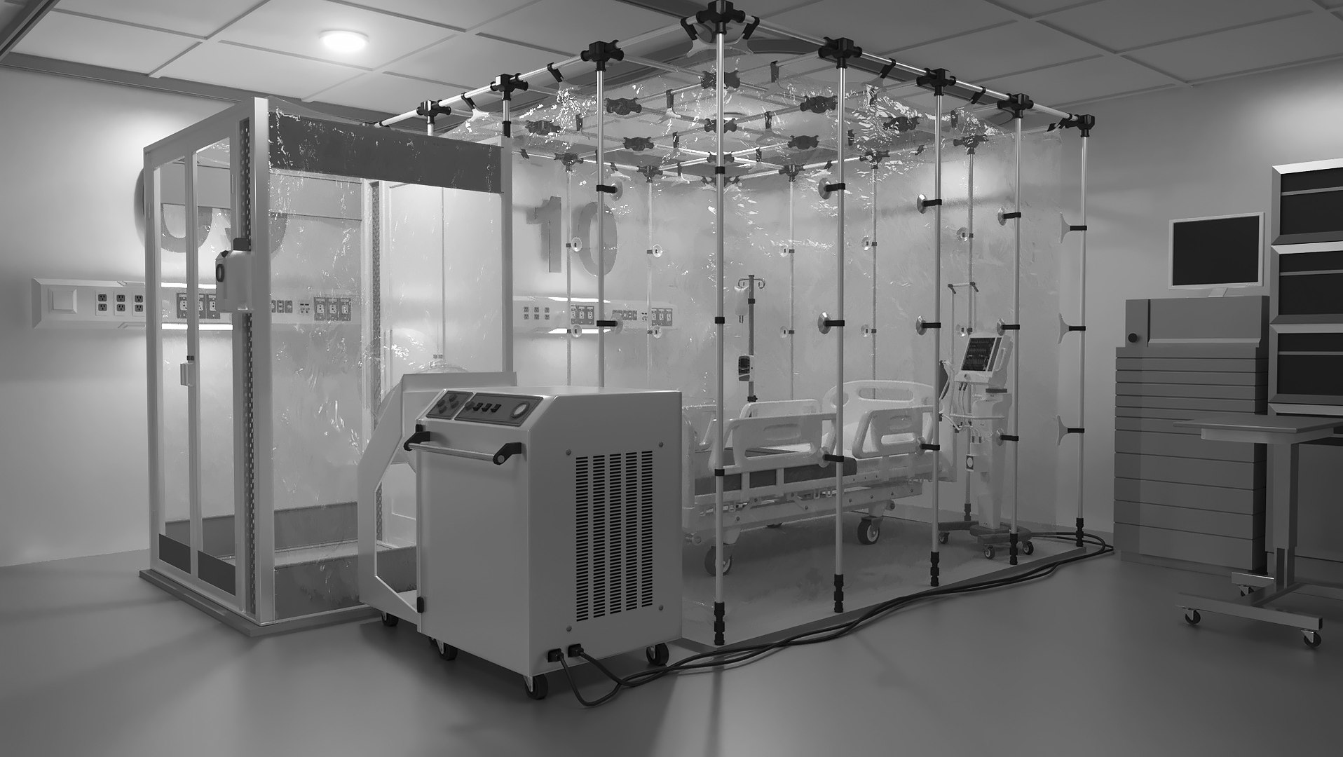 Ward Recovery Room 3D Model - TurboSquid 1599877
