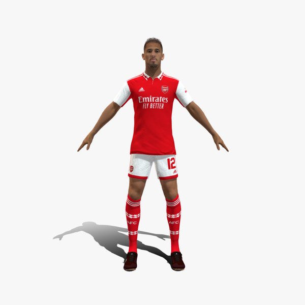 modelo 3d 3D Rigged William Saliba Arsenal 2023 - TurboSquid 2066578